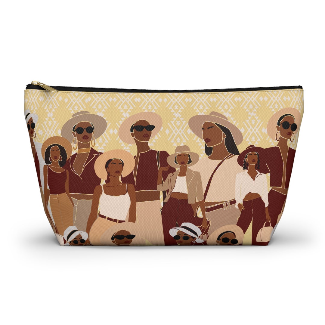 Sophisticated Black Woman Pouch Melanin Girl Bag Afrocentric Accessory ...