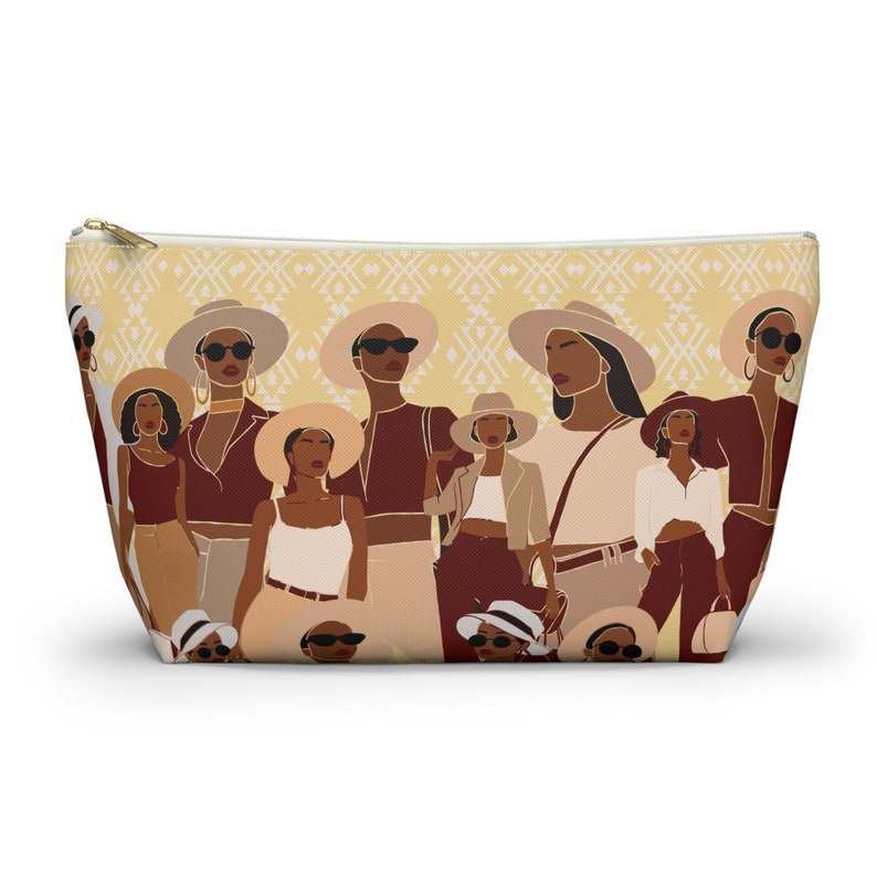 Sophisticated Black Woman Pouch Melanin Girl Bag Afrocentric Accessory ...