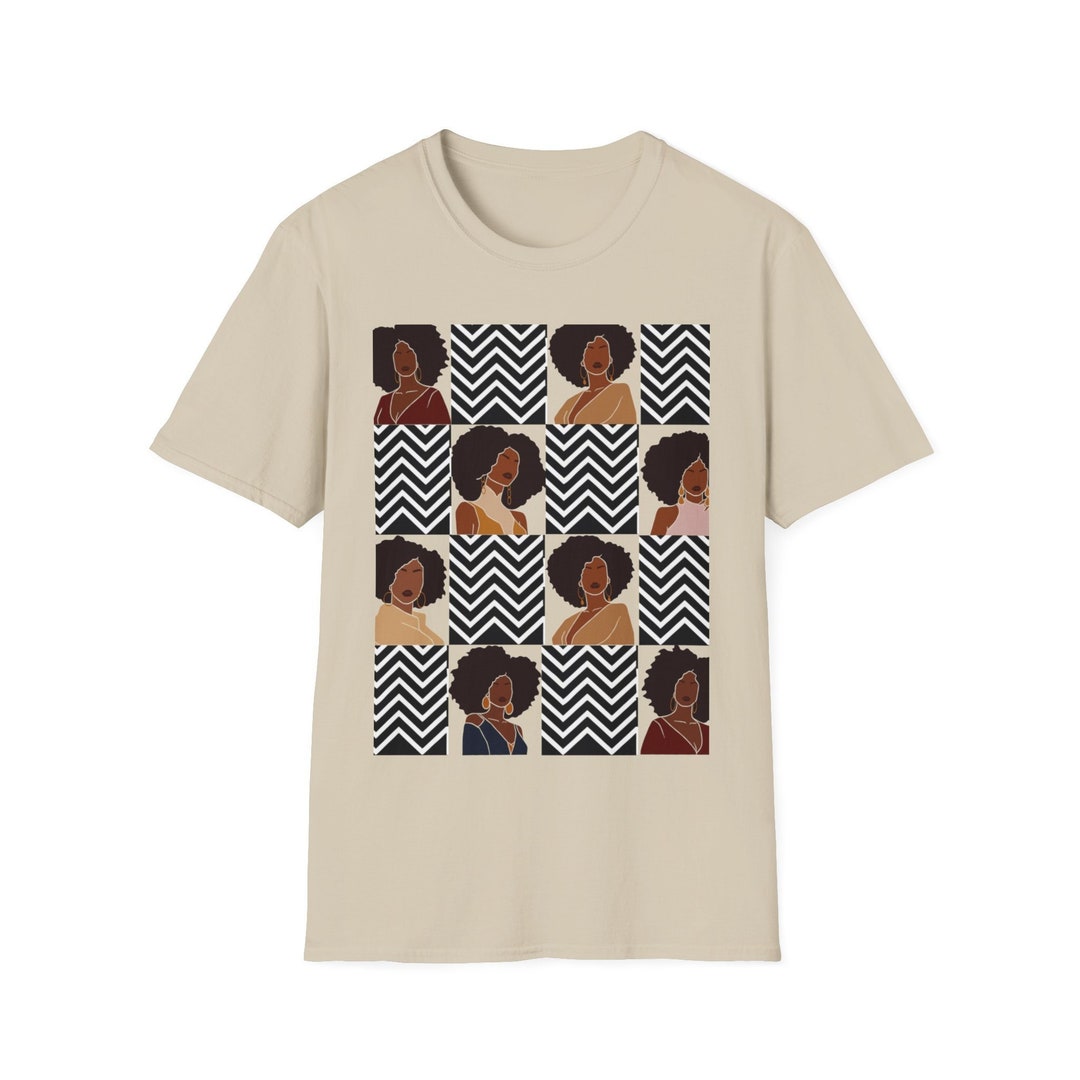 Afro Black Women Apparel Brown Skin Girl T-shirt African American ...