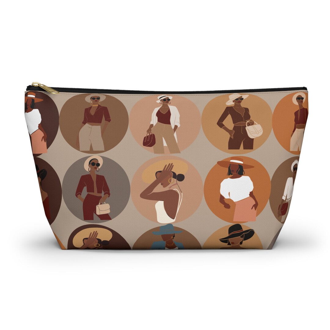 Black Woman Pouch Sophisticated Melanin Girl Bag Afrocentric Accessory ...