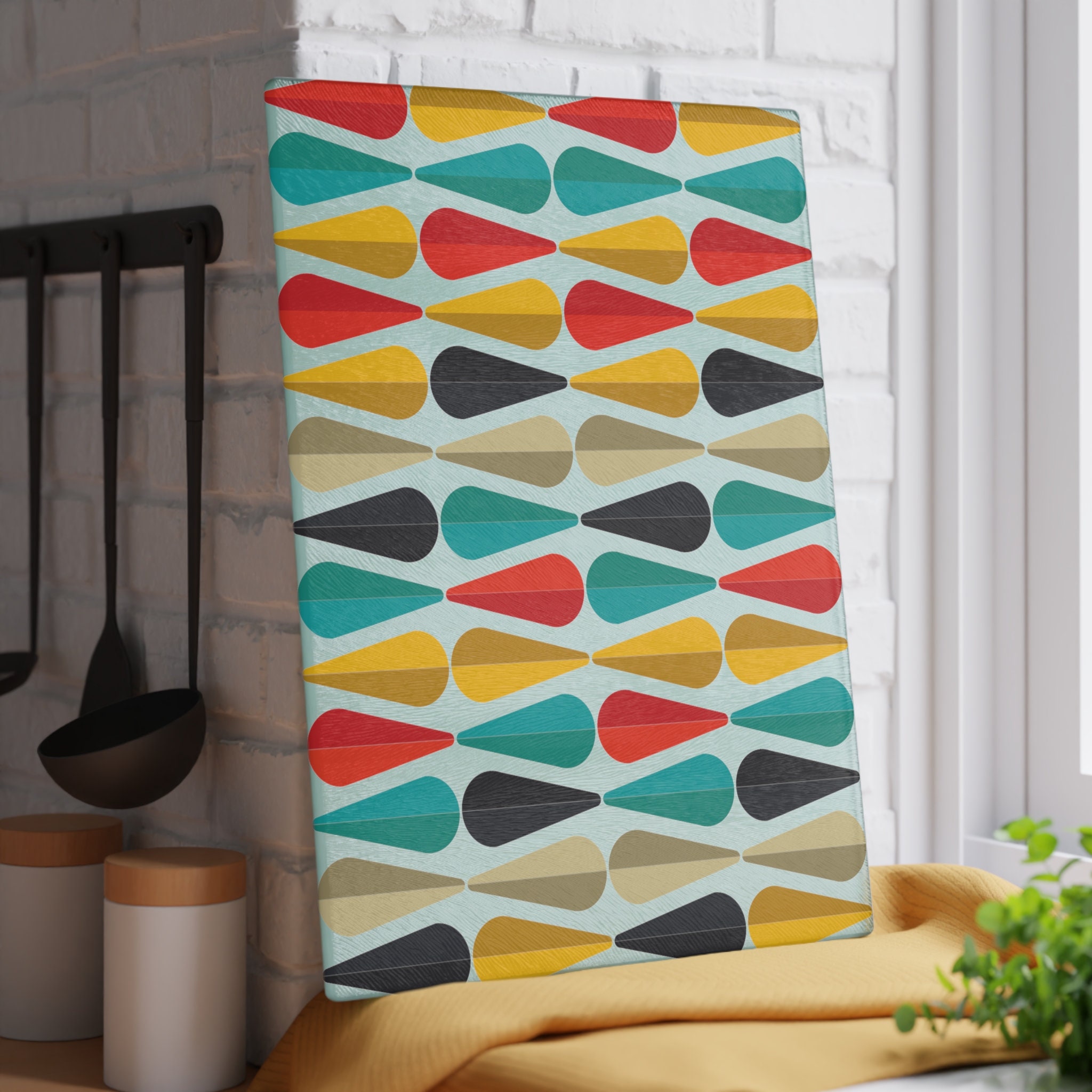 Mid Century Modern Cutting Board MCM Kitchen Counter Chop Board ...