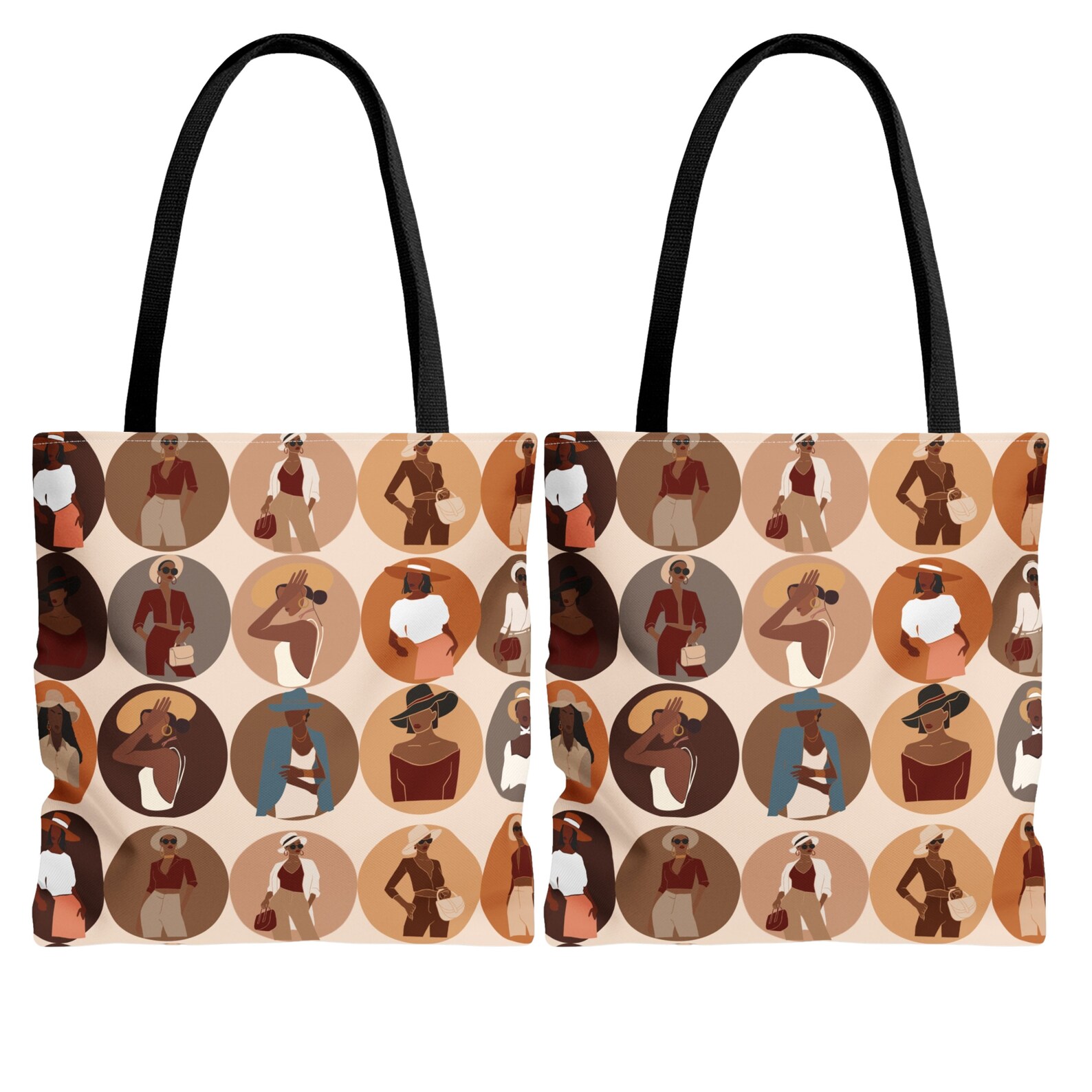 Sophisticated Black Girl Tote Melanin Girl Shopping Bag Afrocentric ...