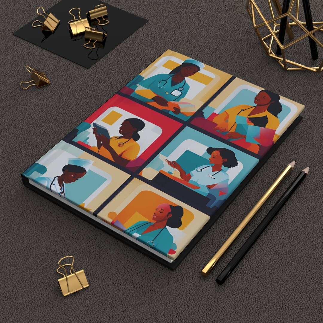 African American Nurse Planner Black Nurse Hardcover Journal Matte ...
