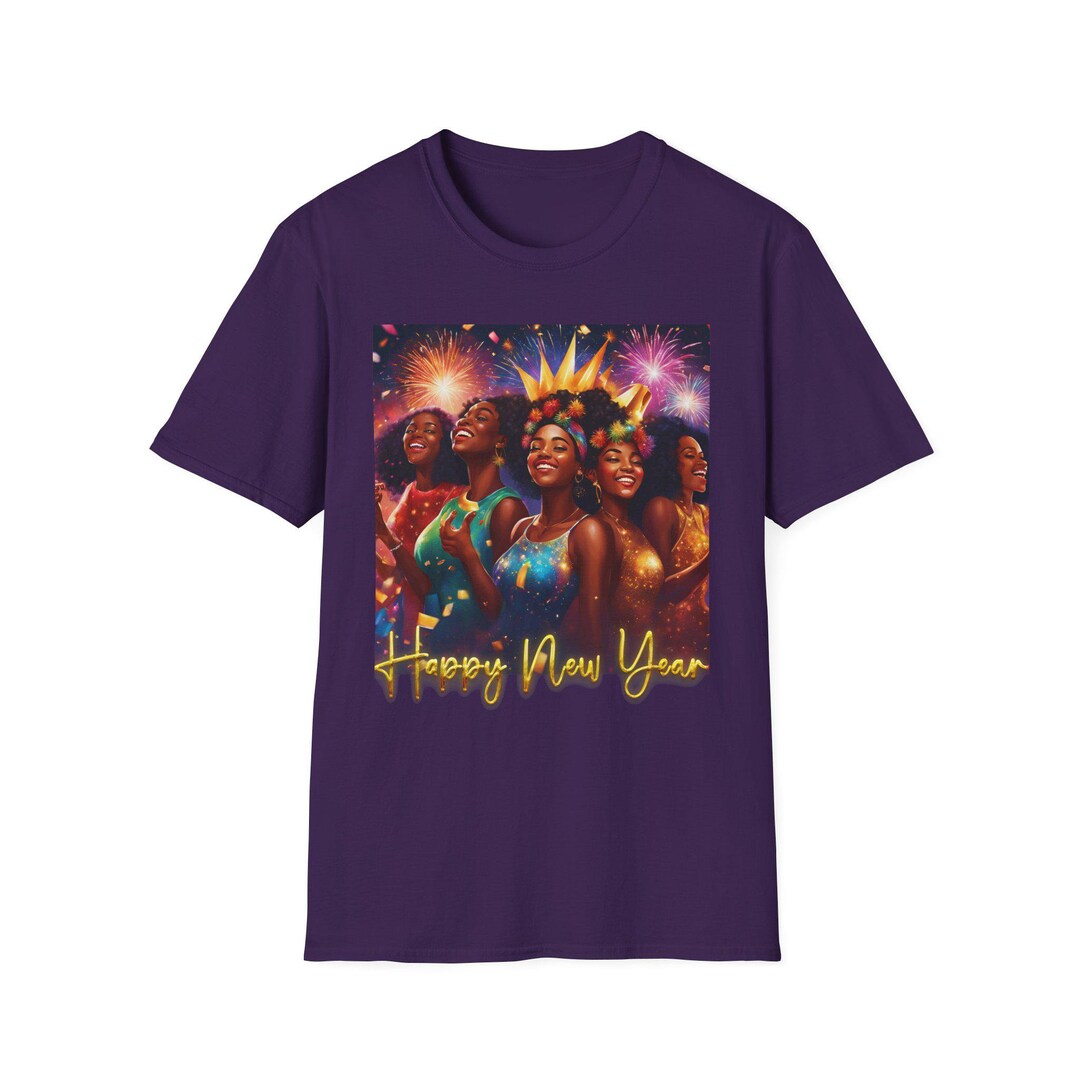 Black Girls New Year Fireworks Celebration T-shirt Melanin Ladies ...