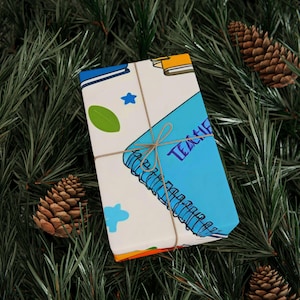 School Supply Print Wrapping Paper Roll Back to School Gift Wrap Sheet ...