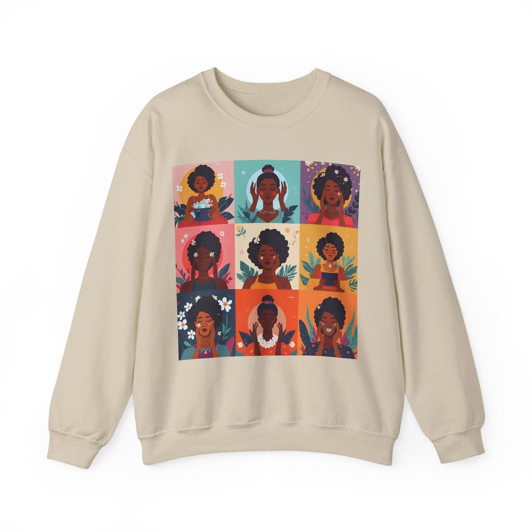 Self Love Apparel Melanin Women Self Care Sweatshirt Afrocentric Art ...