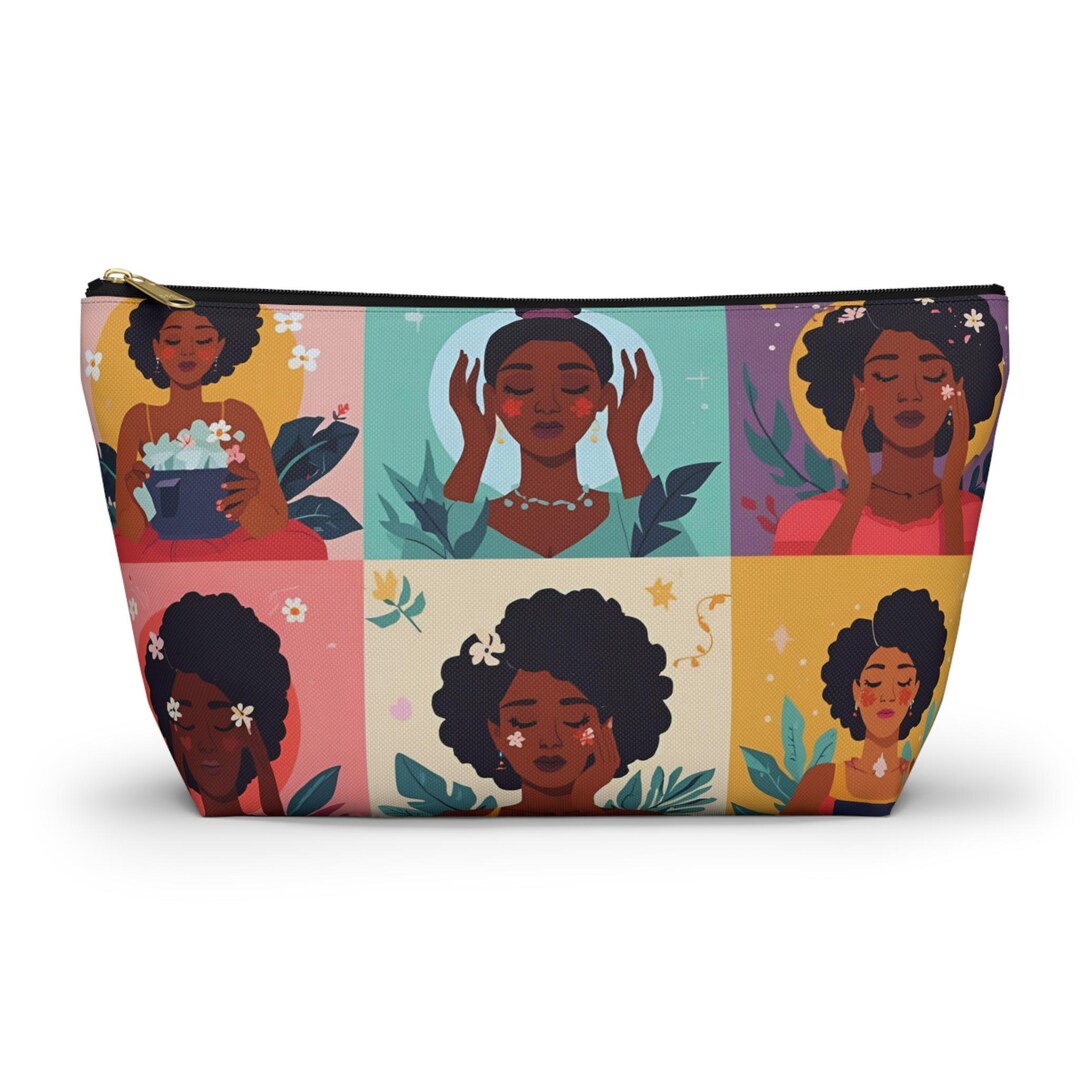 Self Care Pouch - Self Love Makeup Bag Black Woman Wellness Cosmetic ...