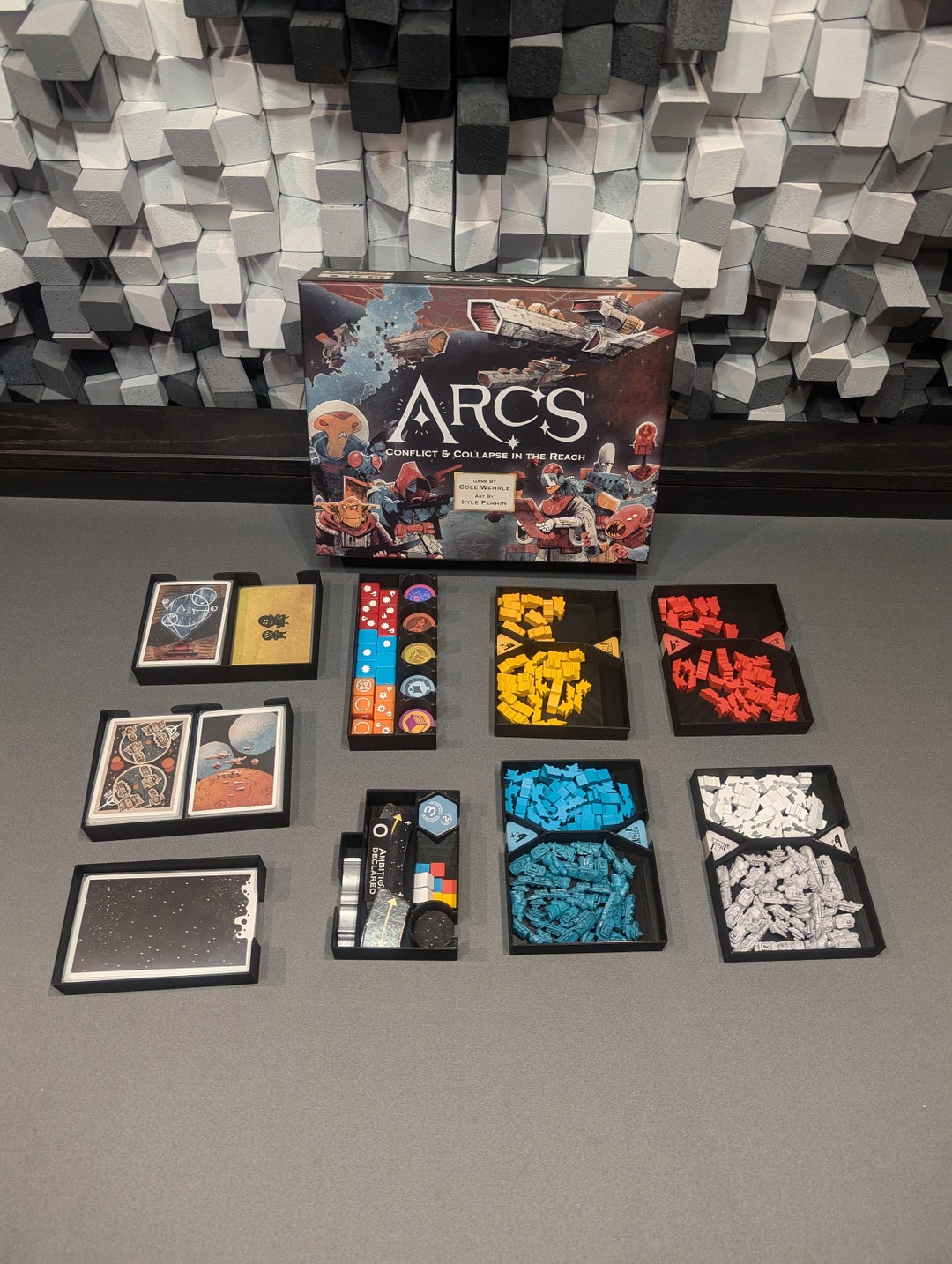 STL Files for Insert, Compatible With Arcs Core Game, Fits Sleeved Cards, Plastic Ships - Etsy