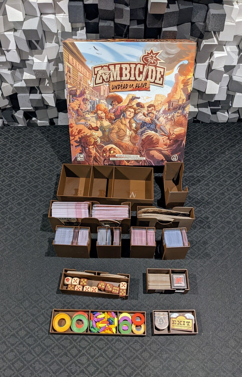 Zombicide Undead or Alive Compatible Insert, Holds Everything but Minis ...
