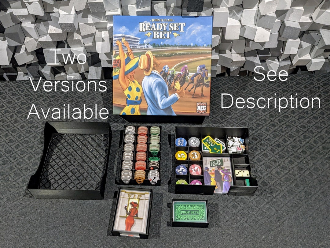 Ready Set Bet Compatible Insert, 2 Versions, Fits Sleeved Cards (both ...