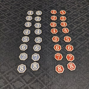 Numbered Status/tracking Tokens - Etsy