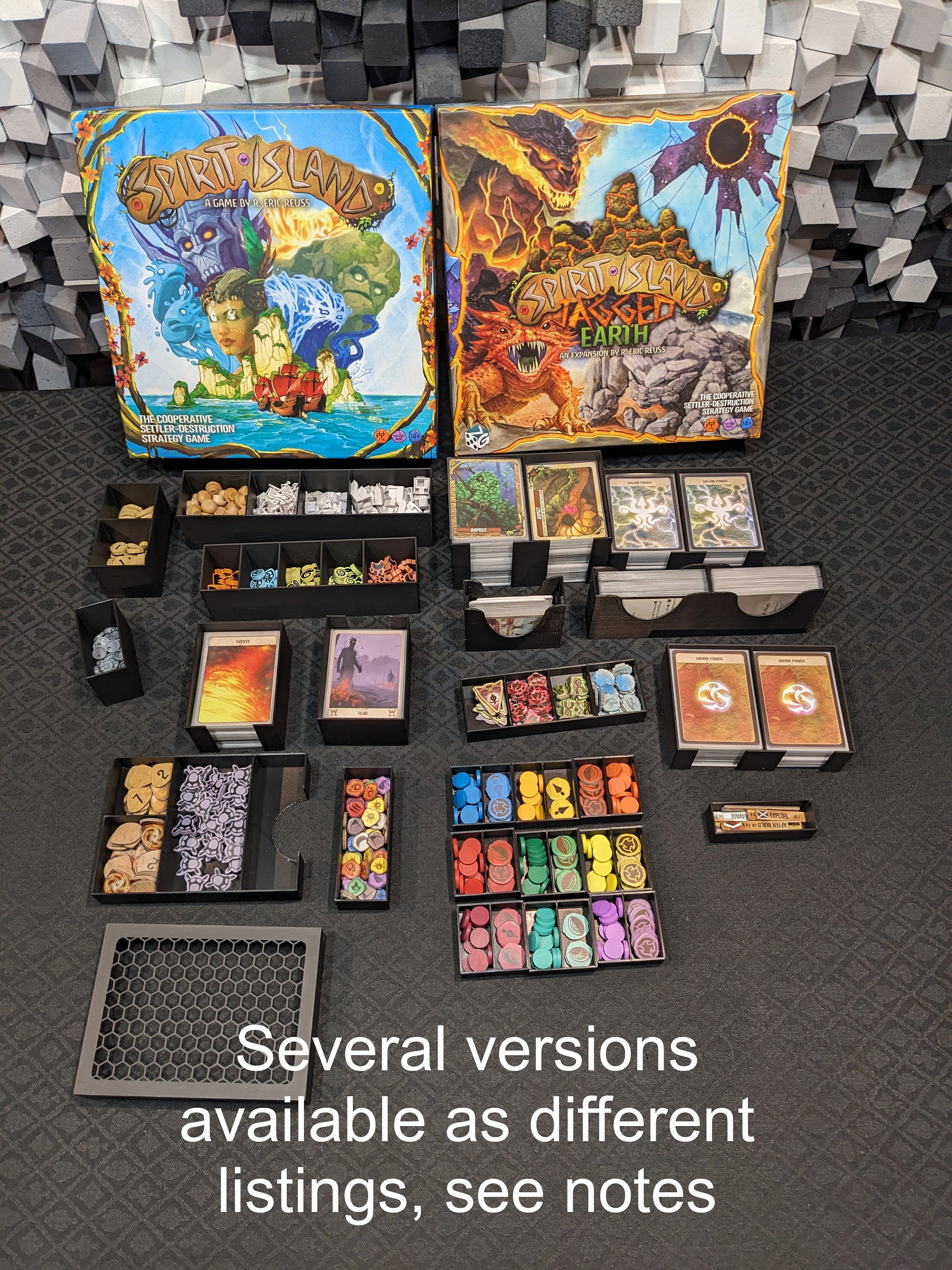 Insert, Compatible With Spirit Island - Holds ALMOST EVERYTHING in 2 ...