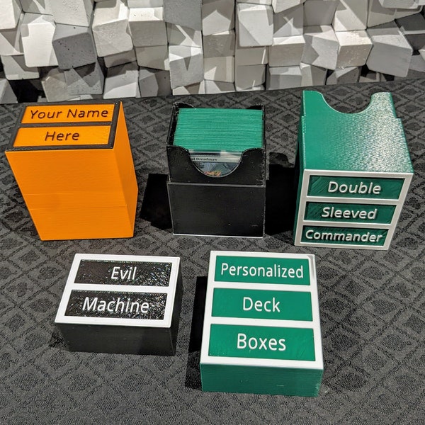 Double Sleeved Commander Deck Box - Etsy
