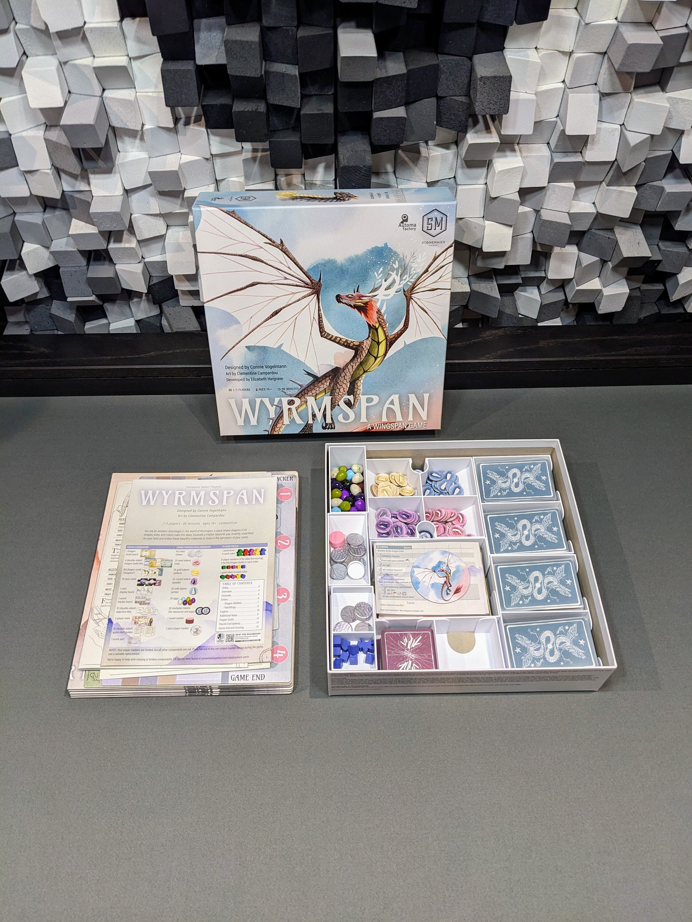 Insert Compatible With Wyrmspan (unofficial), Holds Sleeved Cards, 3d ...