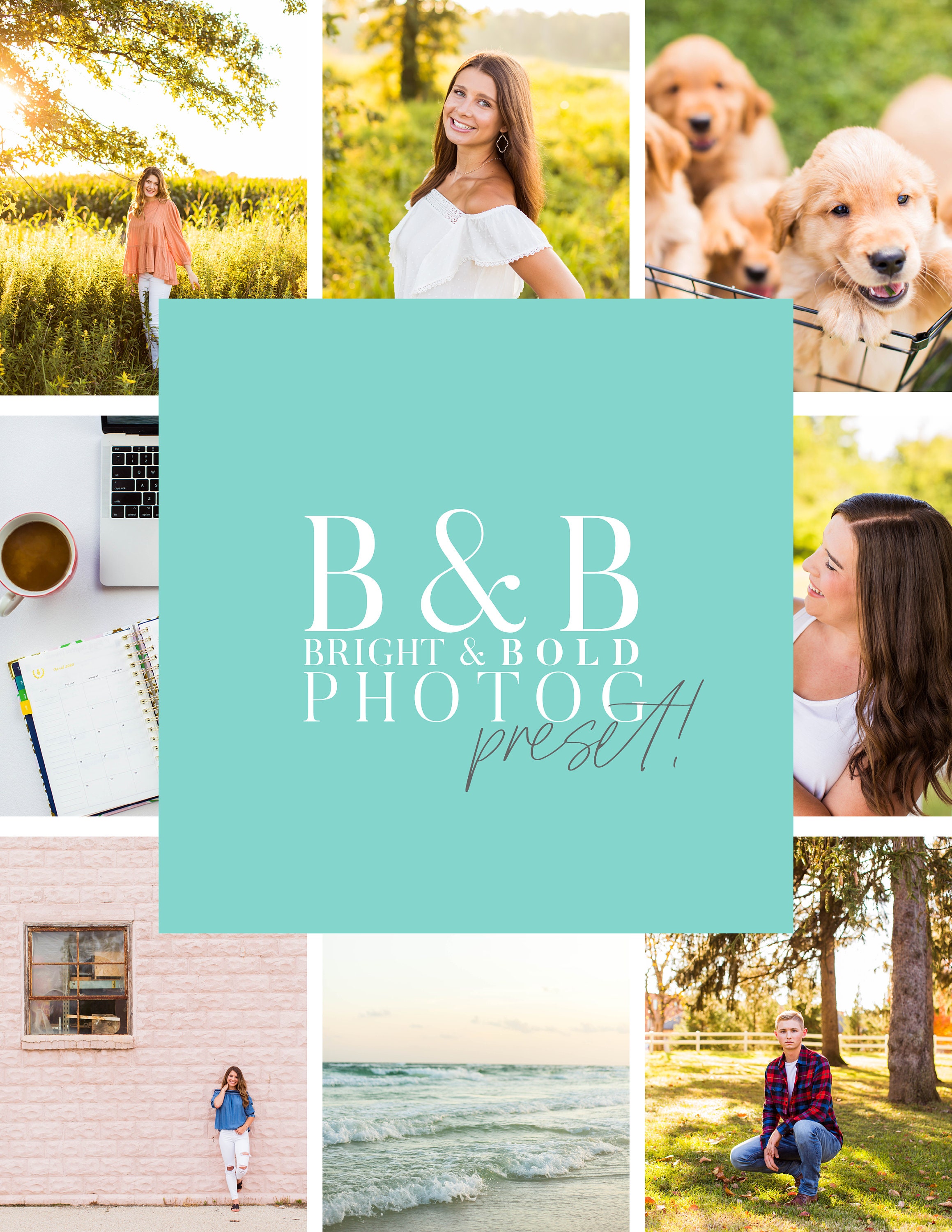 Bright & Bold Photographer Desktop and Mobile Preset, Photographers ...