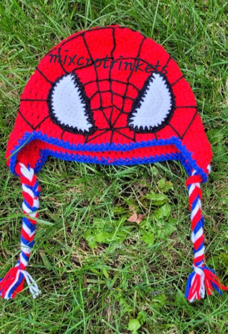 Spiderman Hat Crochet Spider-man Hat Spider-man Spidy Hat - Etsy