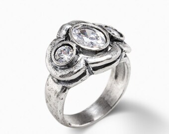 Wide Band Statement Ring - Etsy