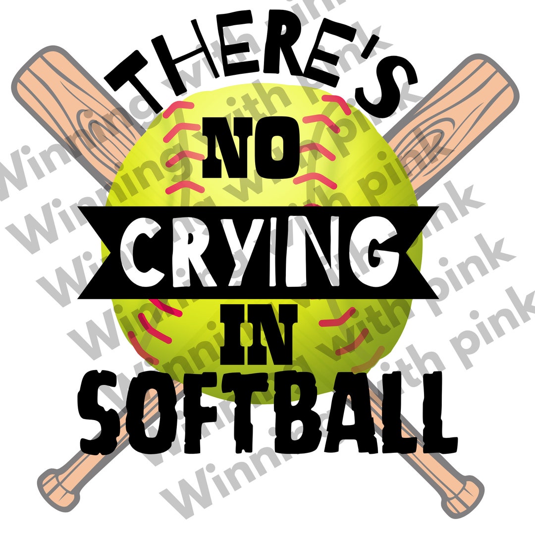 No Crying in Softball - Etsy