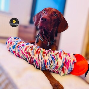 Large Snuffle Snake Interactive Fun Dog Puzzle Long Lasting Treat ...