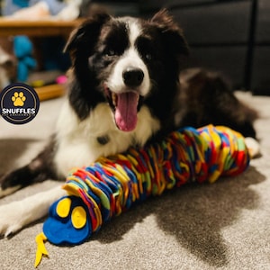 Large Snuffle Snake Interactive Fun Dog Puzzle Long Lasting Treat ...