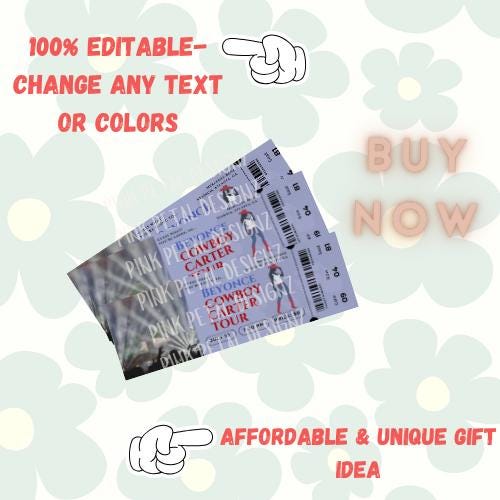 The Weeknd Concert Ticket Template | Printable Event Ticket | the ...