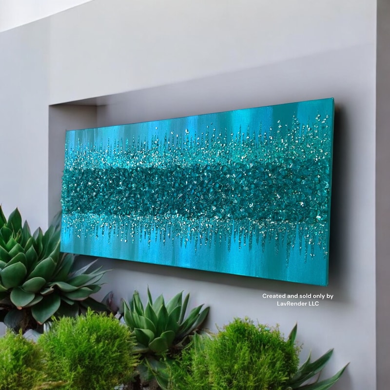 Turquoise Wall Decor - Etsy