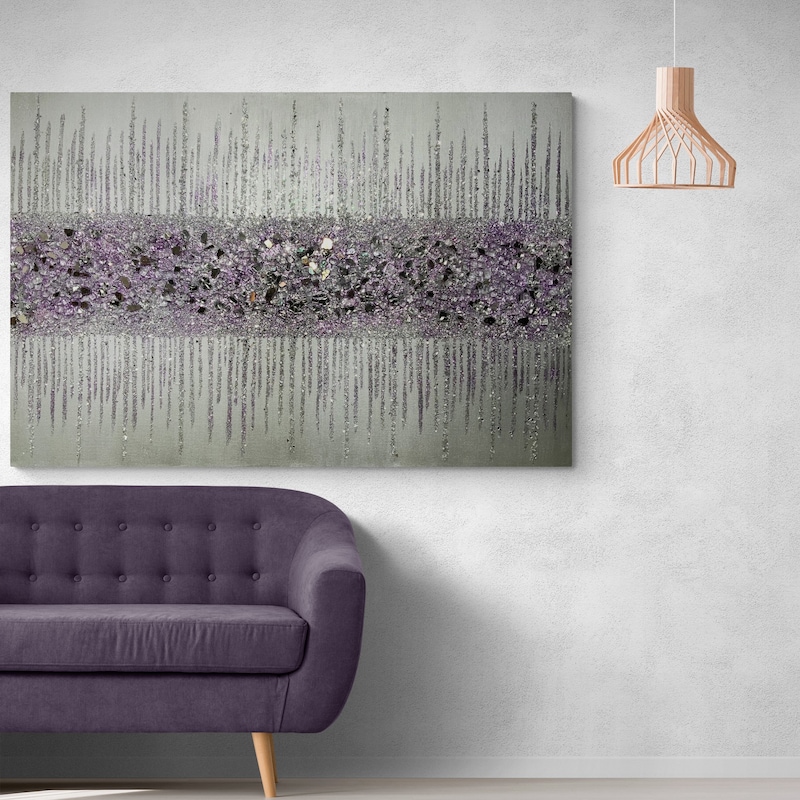 Silver Glitter Wall Art - Etsy