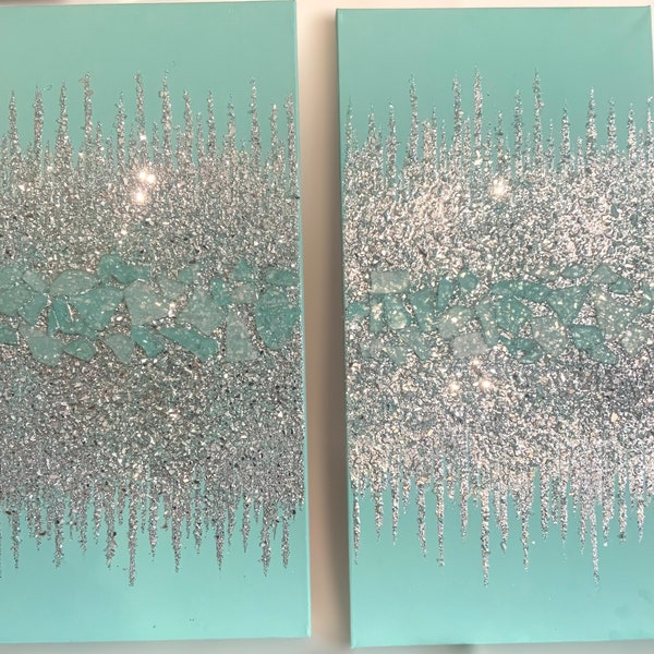 Aqua Wall Art - Etsy