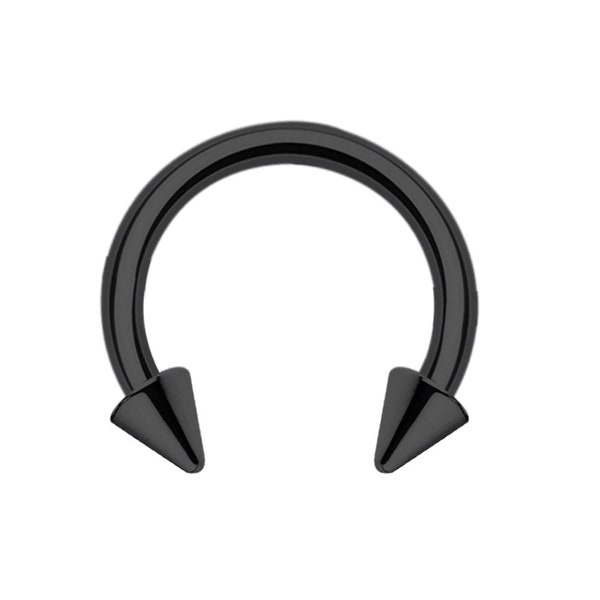 Black Spike Septum Ring - Etsy