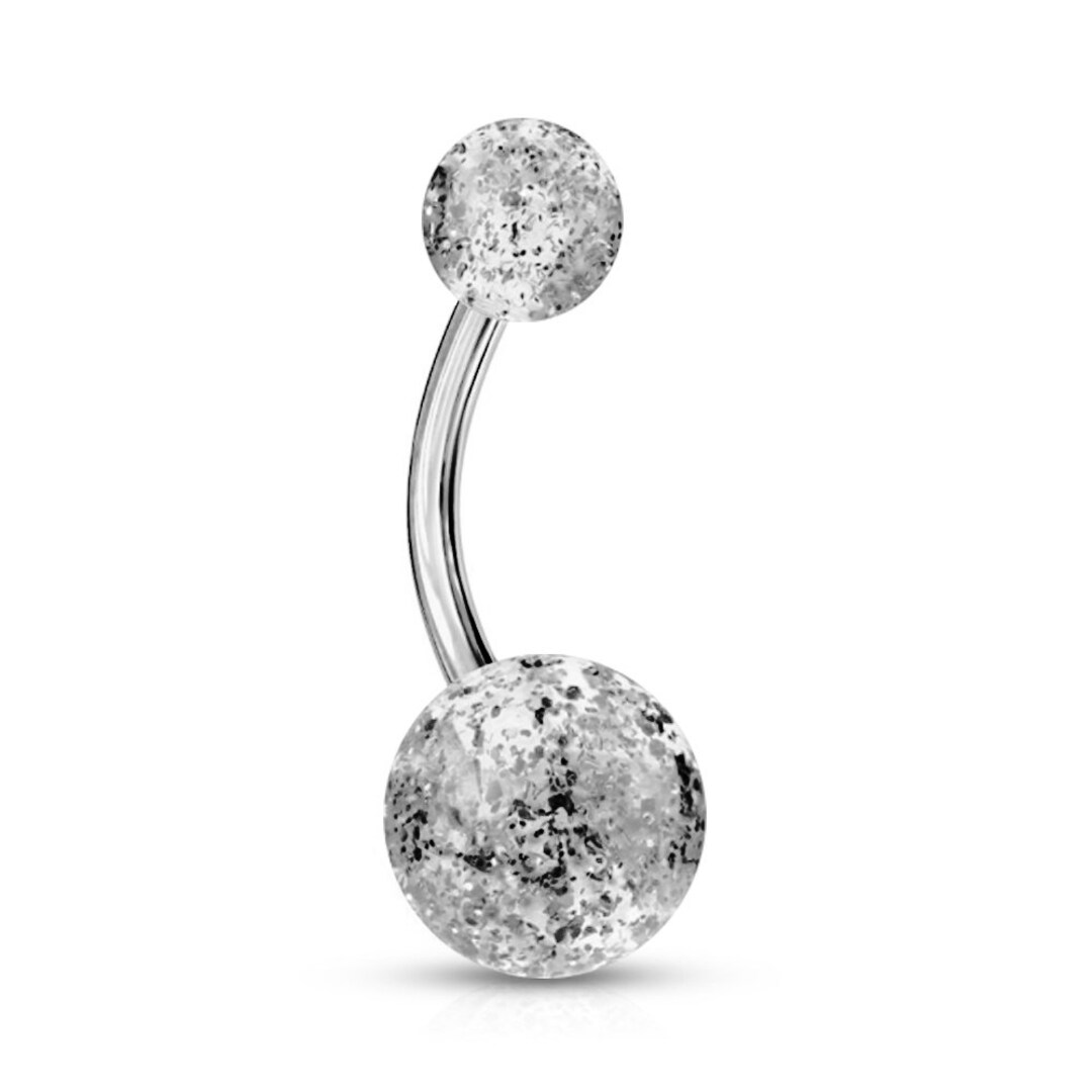 10mm-black-sparkle-belly-button-bar-navel-ring-piercing-etsy