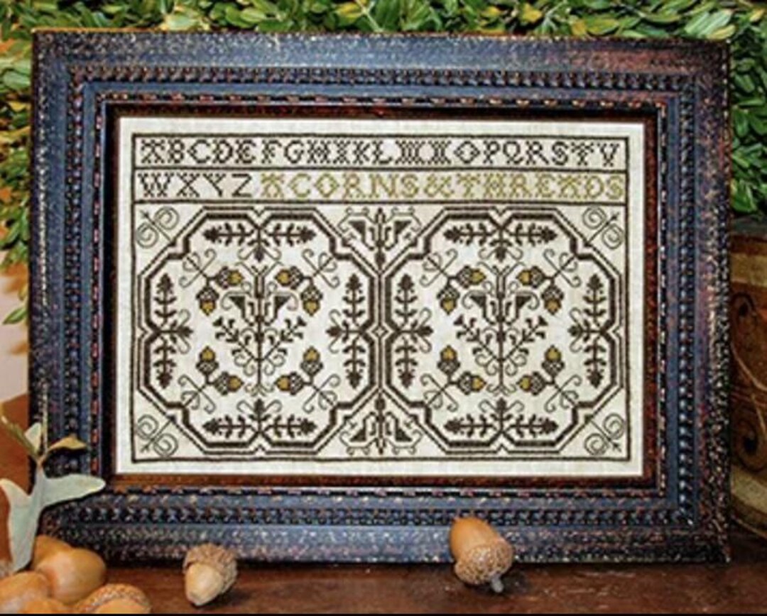 Carriage House Samplings Acorns & Threads - Etsy