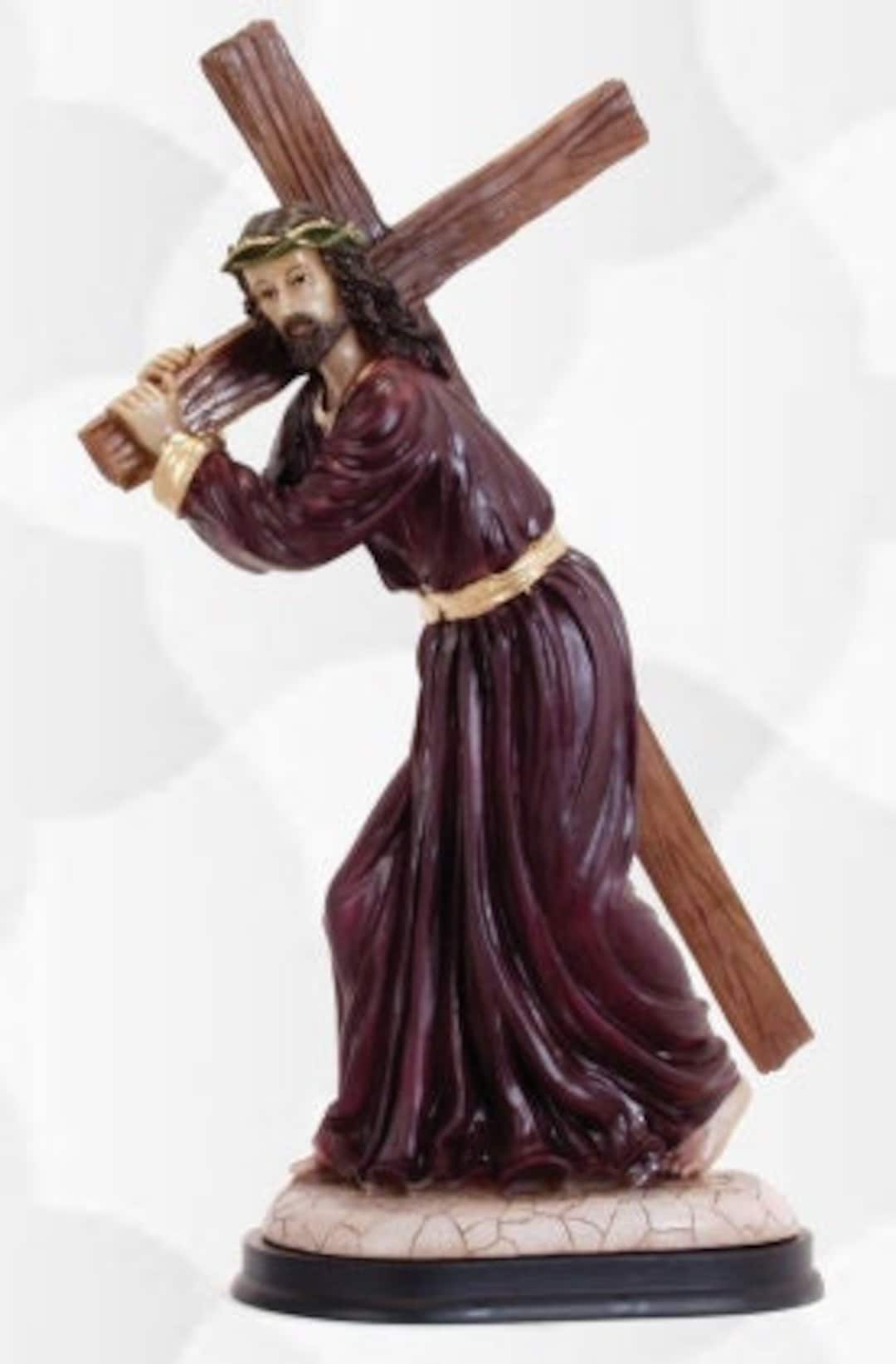 Statue of Jesus Nazarene 40 X 19 Cm 15,74 X 7,48 Inches in Resin Marble ...