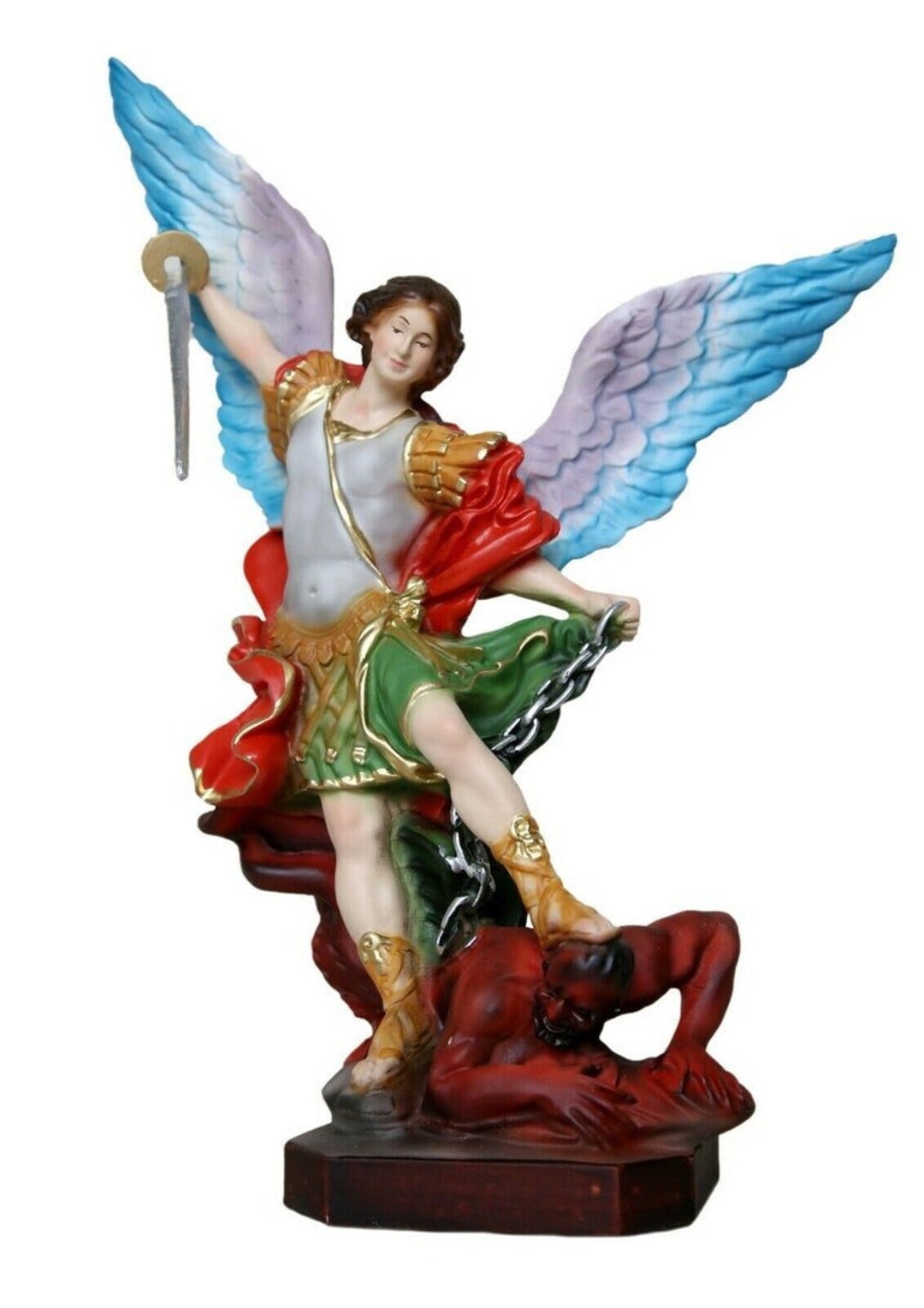 Statue of Saint Michael the Archangel 20 Cm (7.87 Inches) in Hand ...