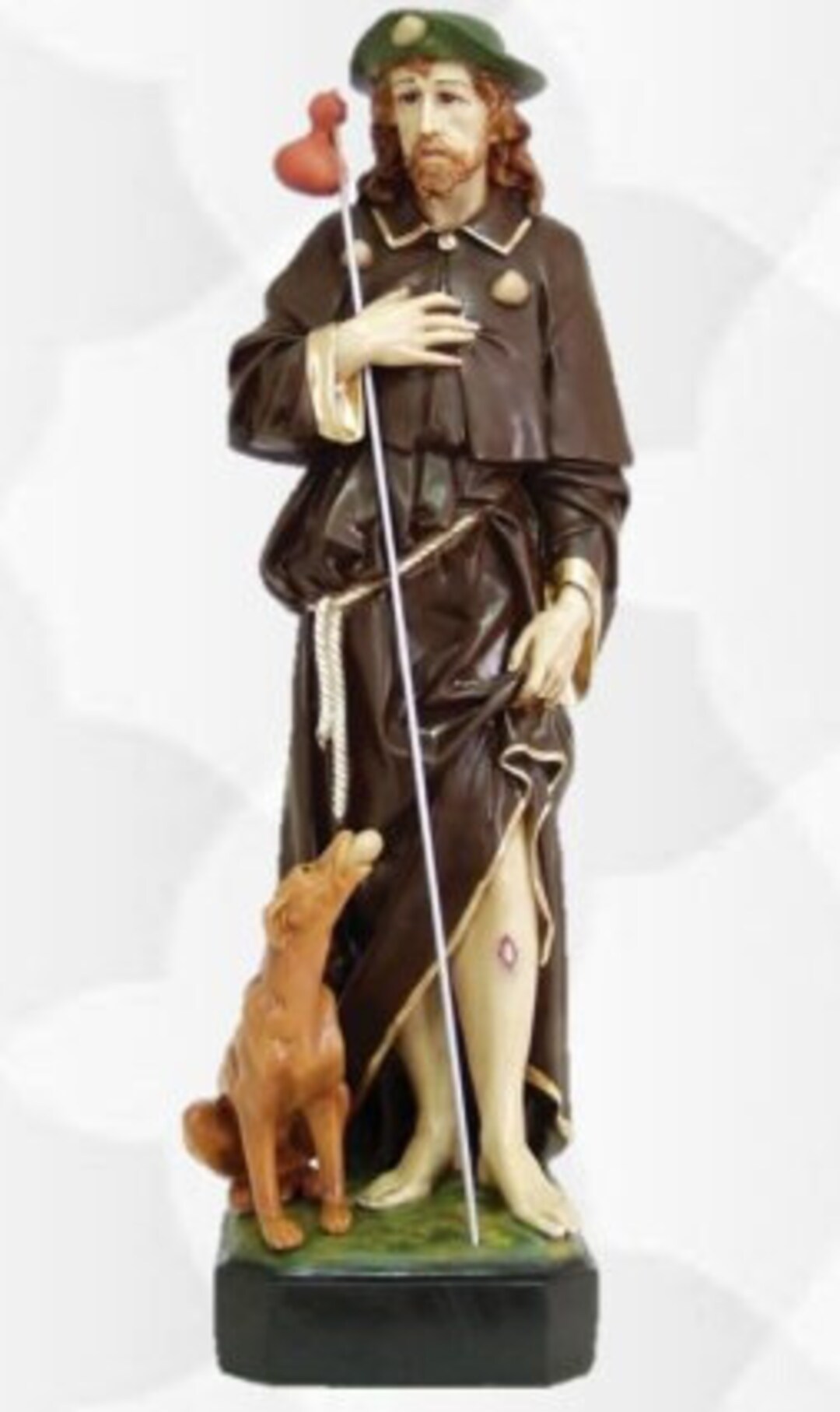 Statue of San Rocco Cm 66 X 19 2598 X 748 Inches in - Etsy