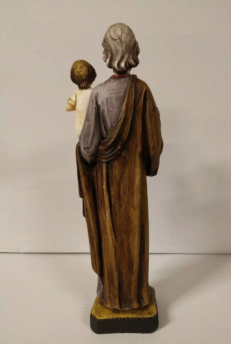 Statue of St. Joseph Cm 31.5 12.40 Inches in Hand-decorated - Etsy
