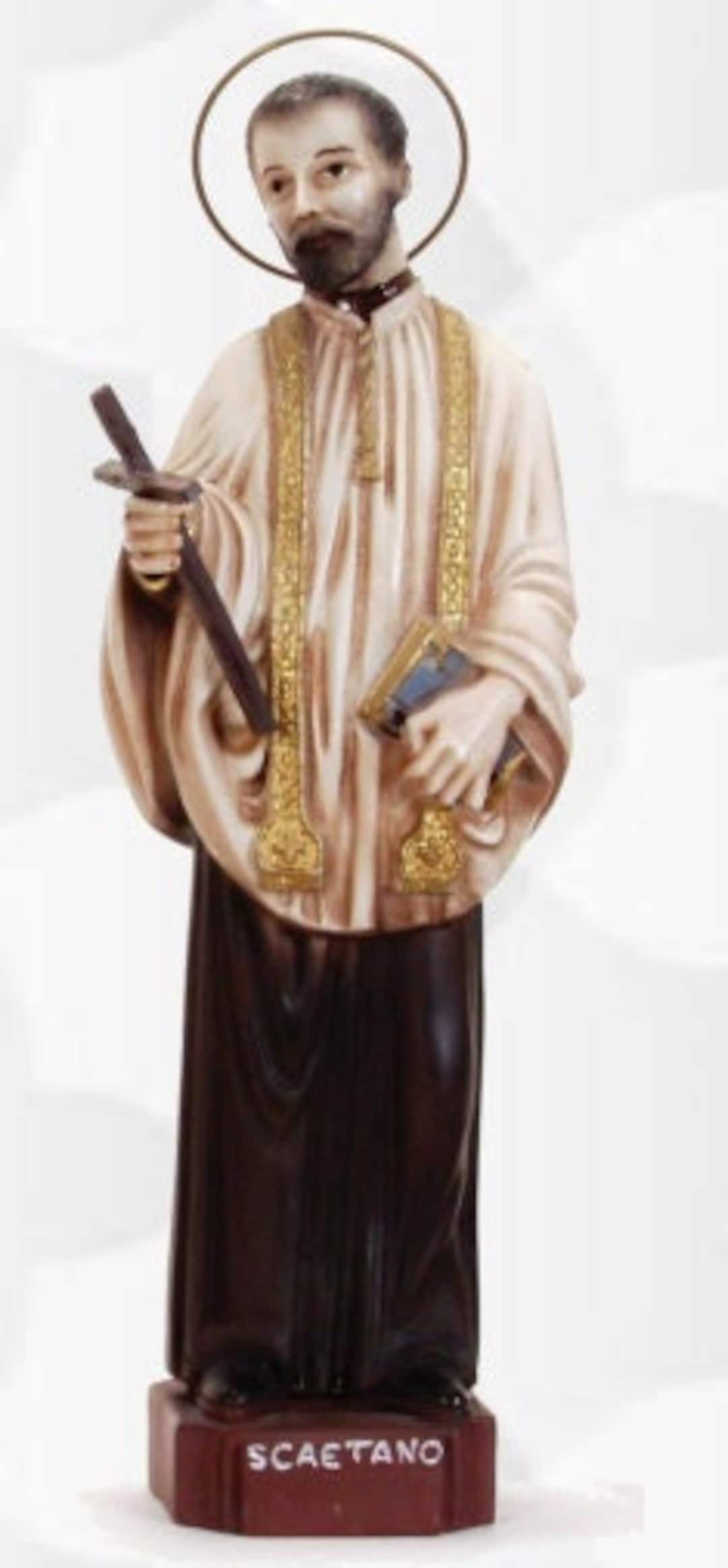 Statue of San Cajetan Cm 29 X 13 (11,41 X 5,11 Inches) in Hand ...