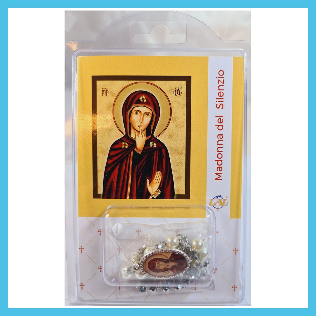 Rosary of Our Lady of Silence, in Crystal and Beads, Handcrafted in ...