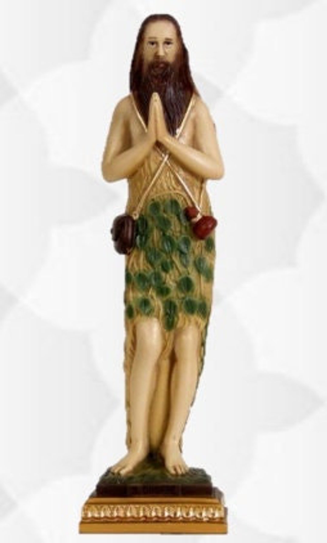 Statue of Saint Onofrio Cm 32.5 X 9.5 (12.79x3.74 Inches) in Hand ...