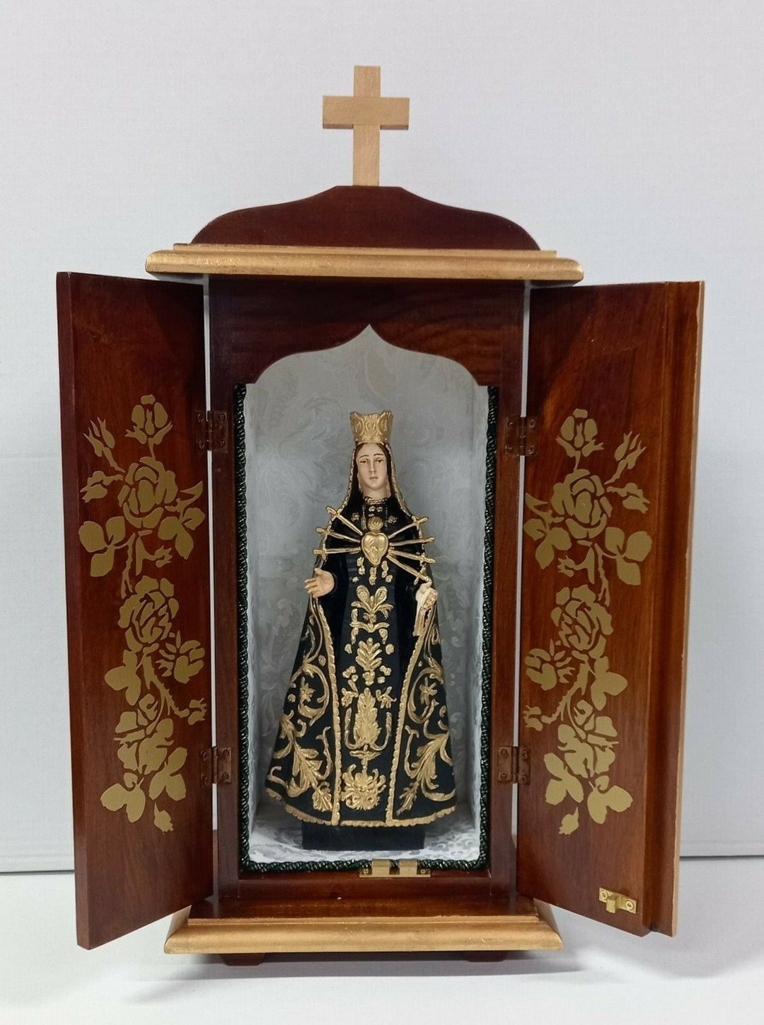 Wooden Display Case, Handcrafted, 51 Cm 20.07 Inches, With Closable ...