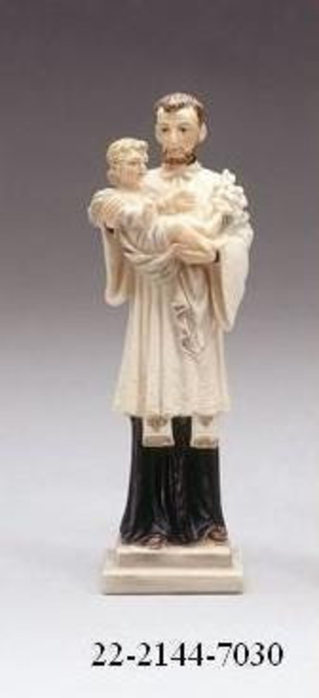 Statue of Saint Gaetano Cm 19 7.48 Inches Made of Alabaster Powder ...