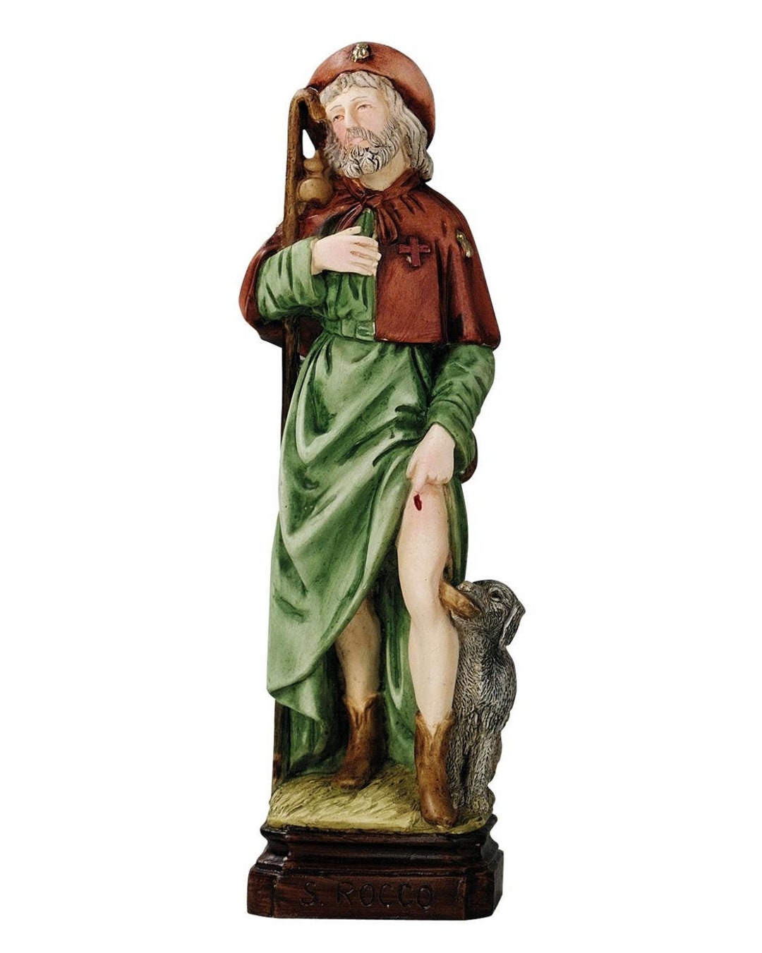 Statue of San Rocco Di Montpellier Cm 20 787 Inches in - Etsy