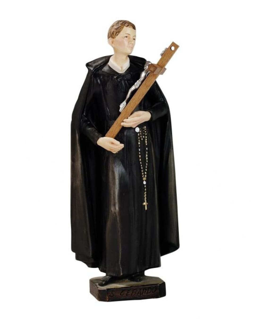 Statue of St. Gerard Cm 18 (7,08inches) in Full Resin Marble Decorated ...