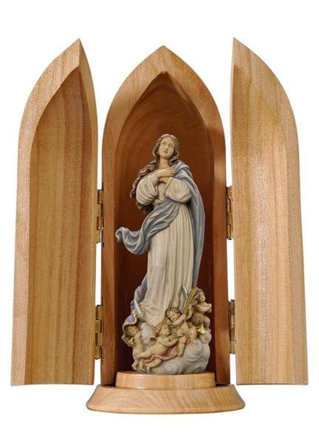 Statue of Our Lady Immaculate Conception With Niche, Carved in Hand ...