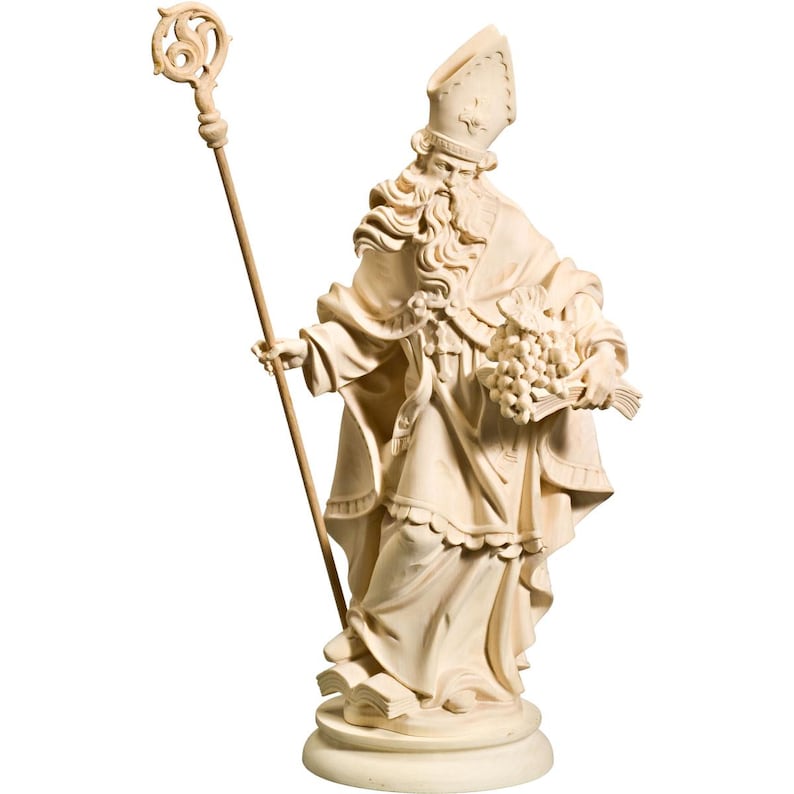 Statue of Saint Urban Carved in Valgardena Wood, Hand-decorated ...