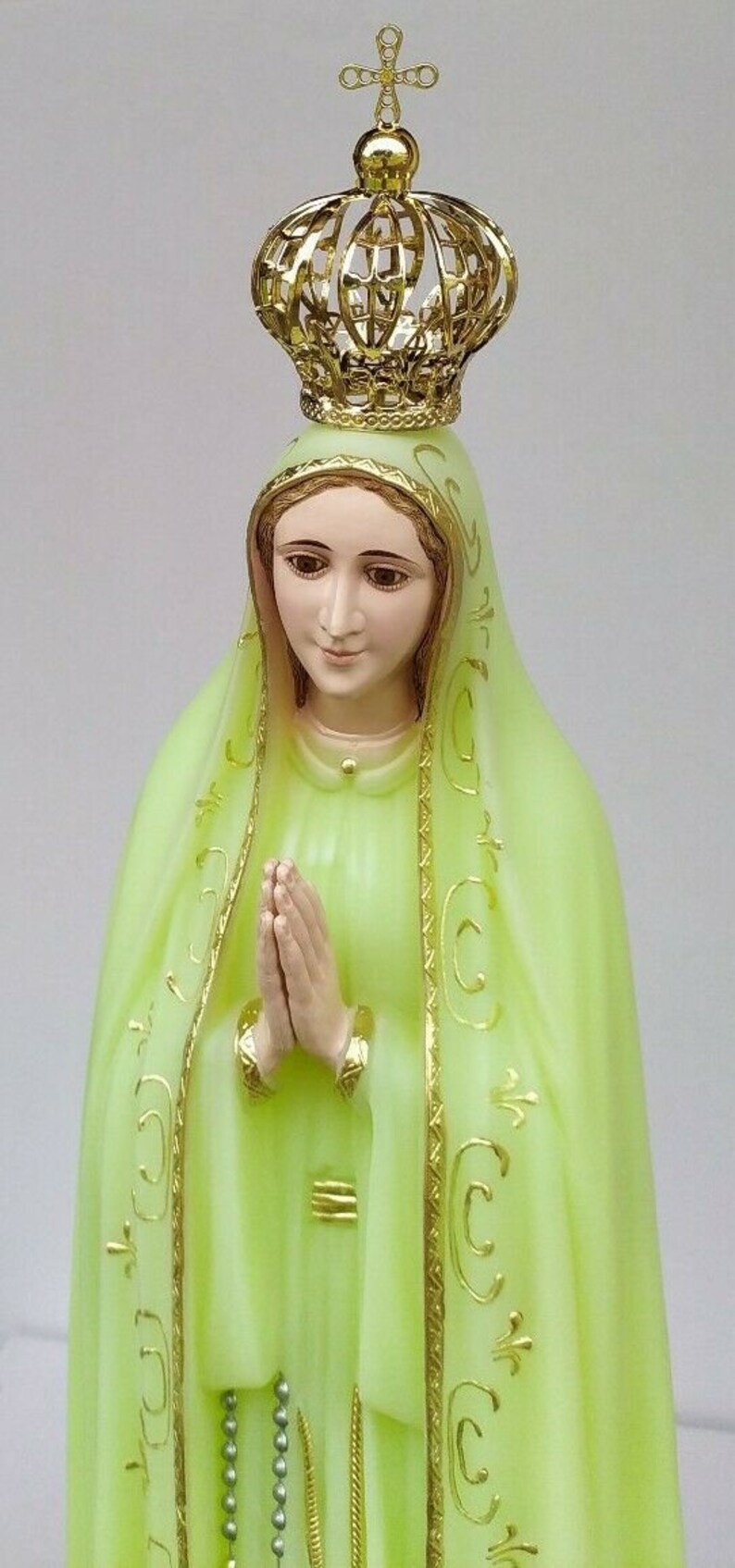 Statue of Our Lady of Fatima 77 Cm (30.31 Inches) in Phosphorescent ...