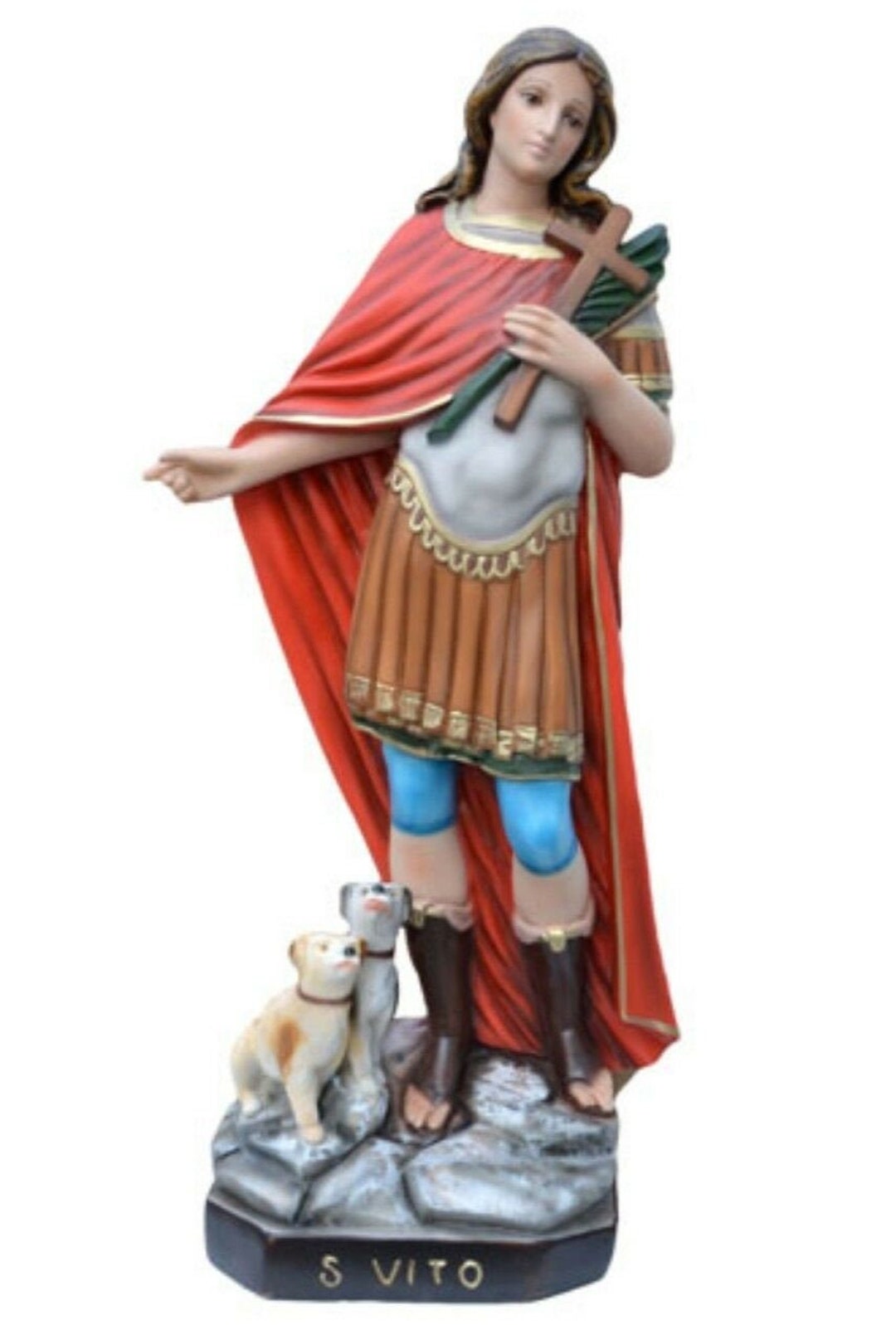 Statue of Saint Vitus 60 Cm 23.62 Inches in Hand-decorated Resin ...