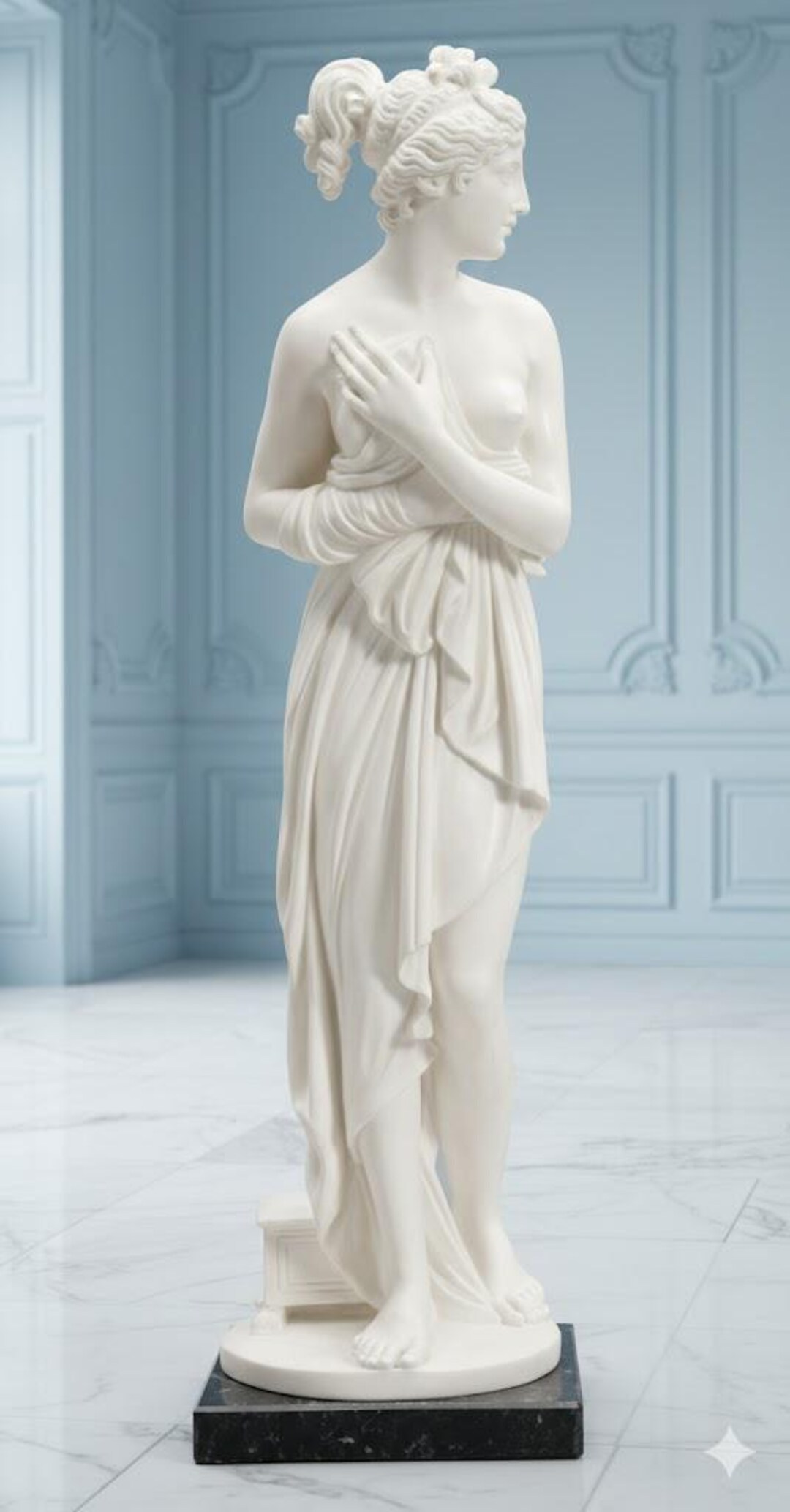 Classical Sculpture "venus Italica" by Canova, in Alabaster Powder ...