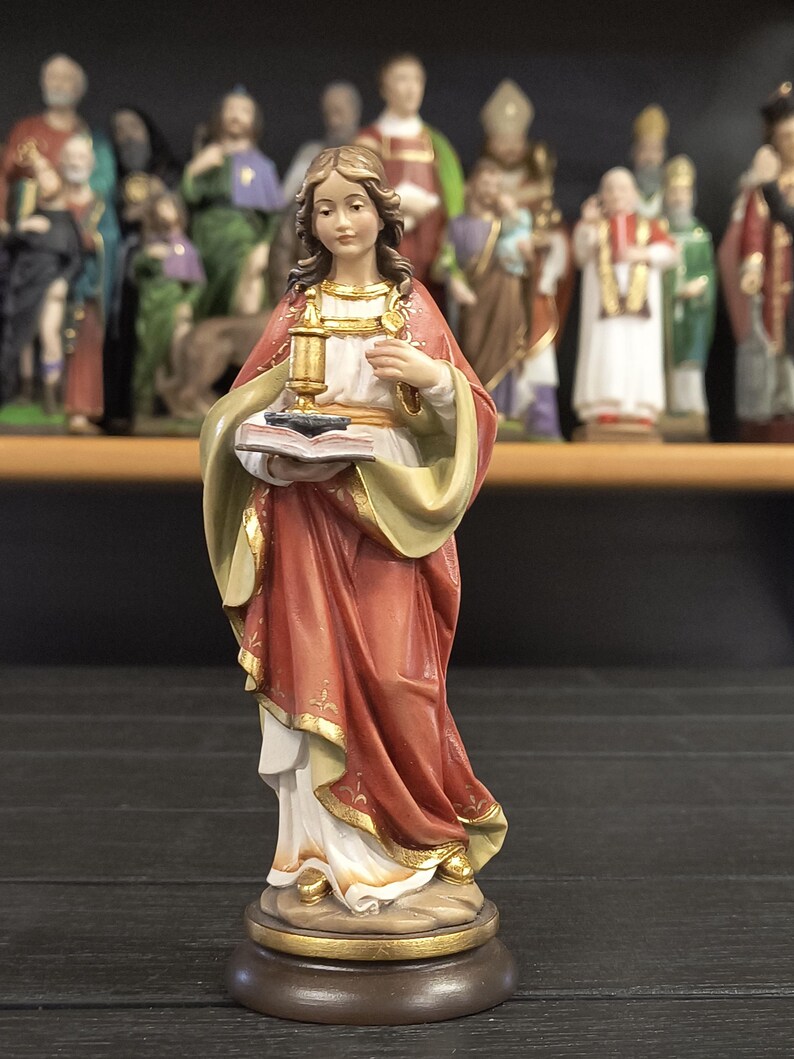 Statue of Saint Mary Magdalene Carved in Valgardena Wood and Hand ...