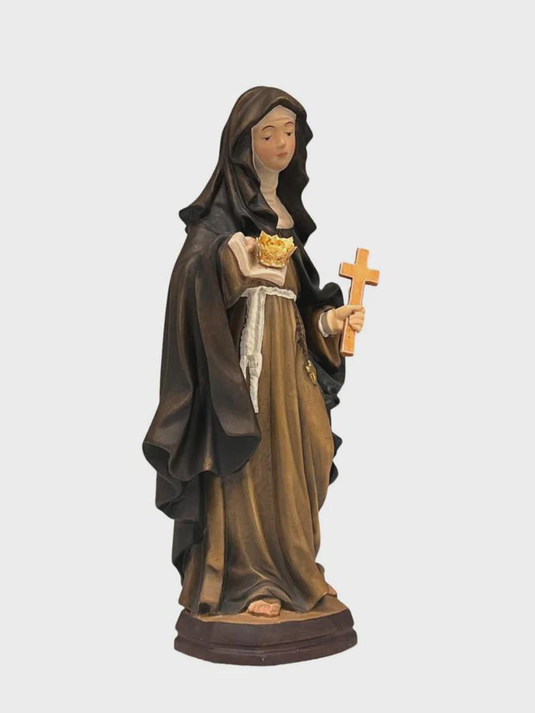 Statua Di Santa Giovanna Maria De Maillé Scolpita in Legno Della ...
