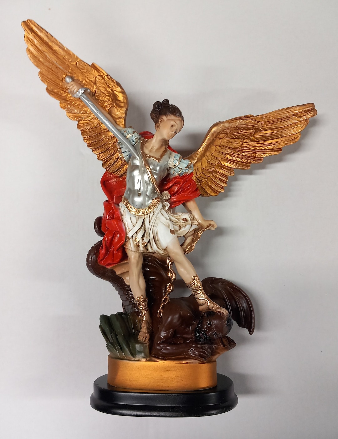 Statue of St. Michael the Archangel 40 Cm (15.74 Inches) in Marble ...